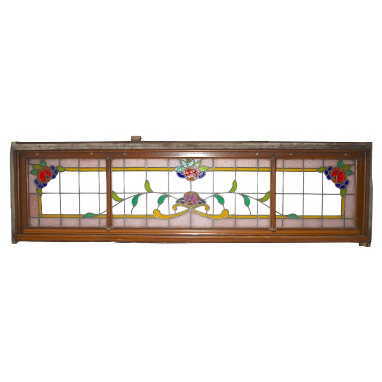 Leaded Stained Glass Window, circa 1880 at 1stDibs