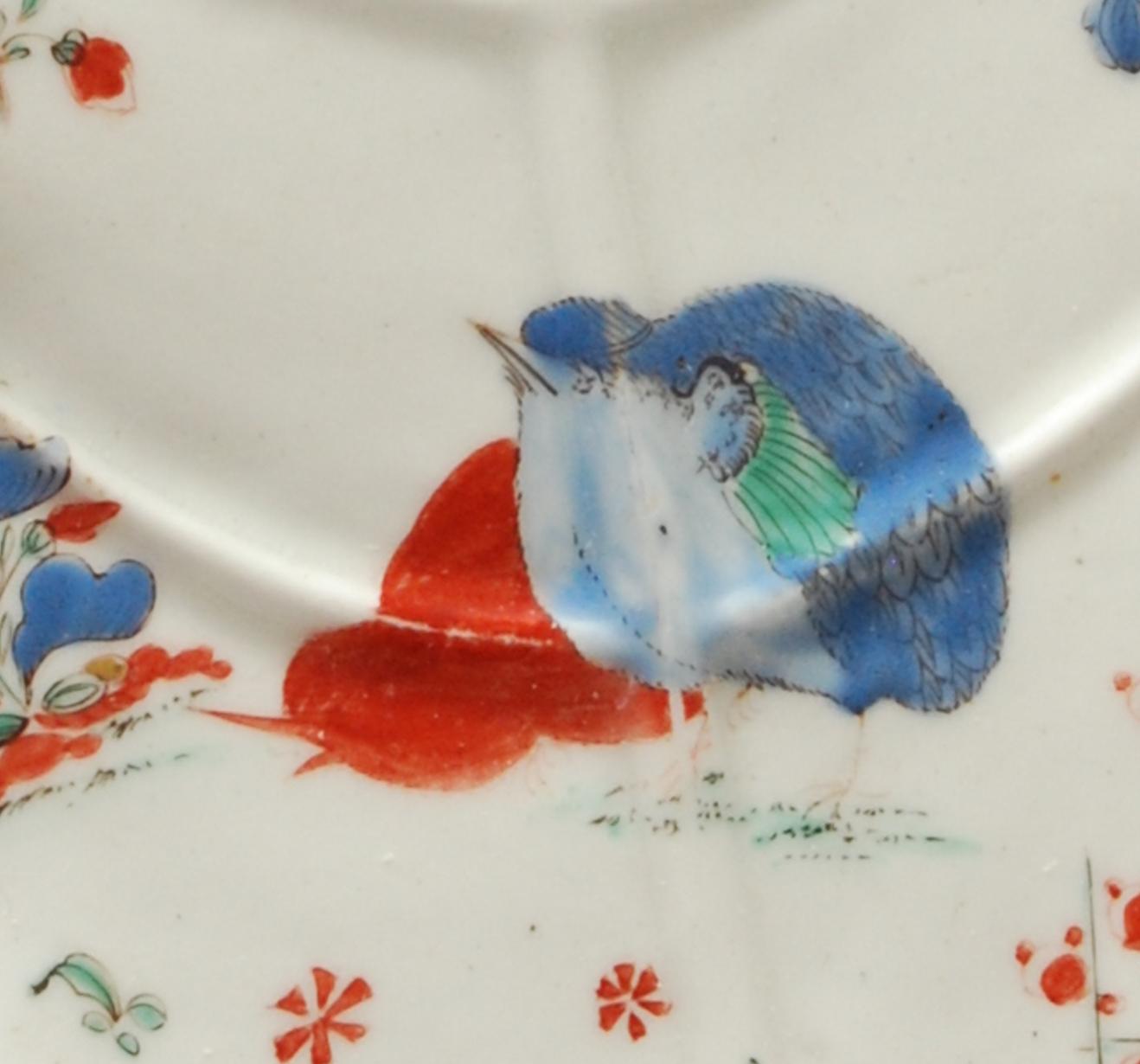 Leaf Dish, Two Quail Pattern, Bow Porcelain Factory, circa 1758 at 1stDibs