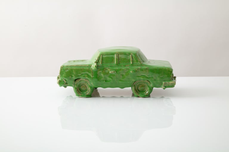 "Leaf Rambler" Glazed Ceramic Car Sculpture For Sale at 1stDibs