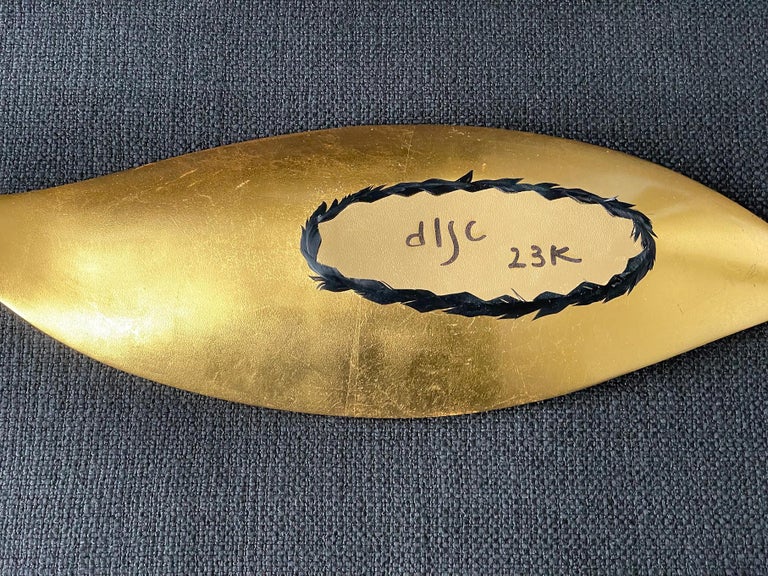 Leaf Shape Metal Jet Crystals and Burnt Peacock For Sale at 1stDibs