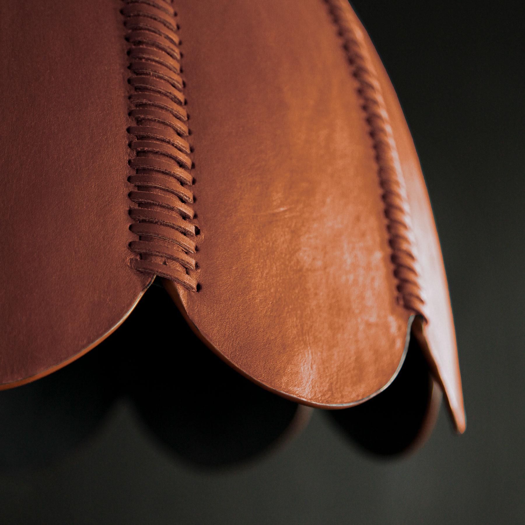 Leather Arched Sconce, Camel, Small, Doma, Saddle Lamp Collection For ...