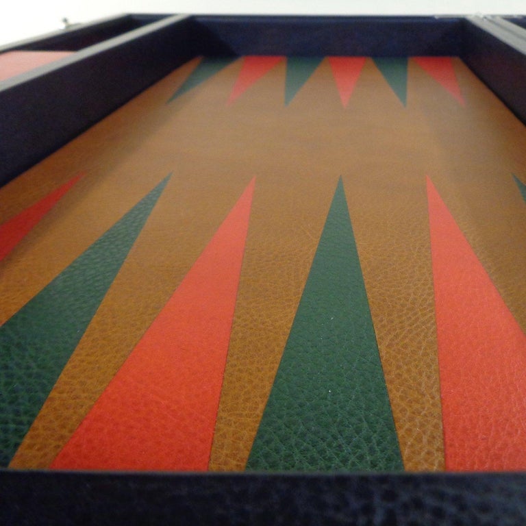 Leather Backgammon Set For Sale at 1stDibs