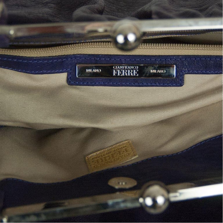 Ferré Leather bag size Unique For Sale at 1stDibs
