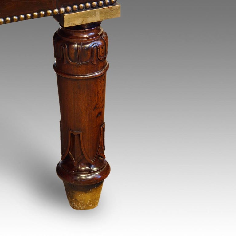 Leather Banquet Stool at 1stDibs