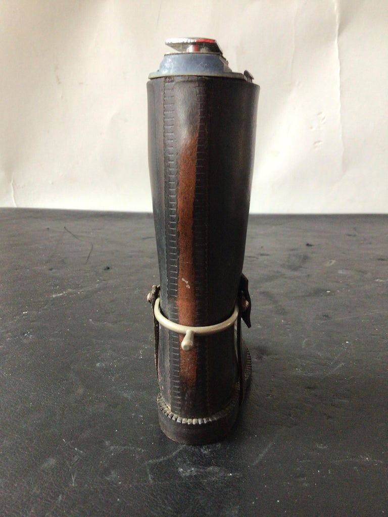 Italian Leather Boot Lighter For Sale at 1stDibs