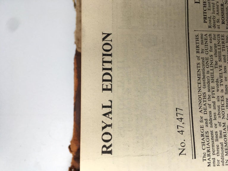 Leather Bound Royal Edition of The Times Newspaper 1936 in Superb ...