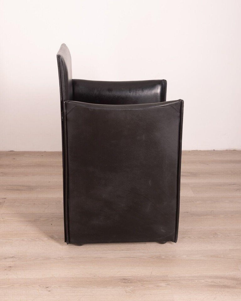 Leather Break 401 Chairs by Mario Bellini for Cassina, Set of 2 For ...