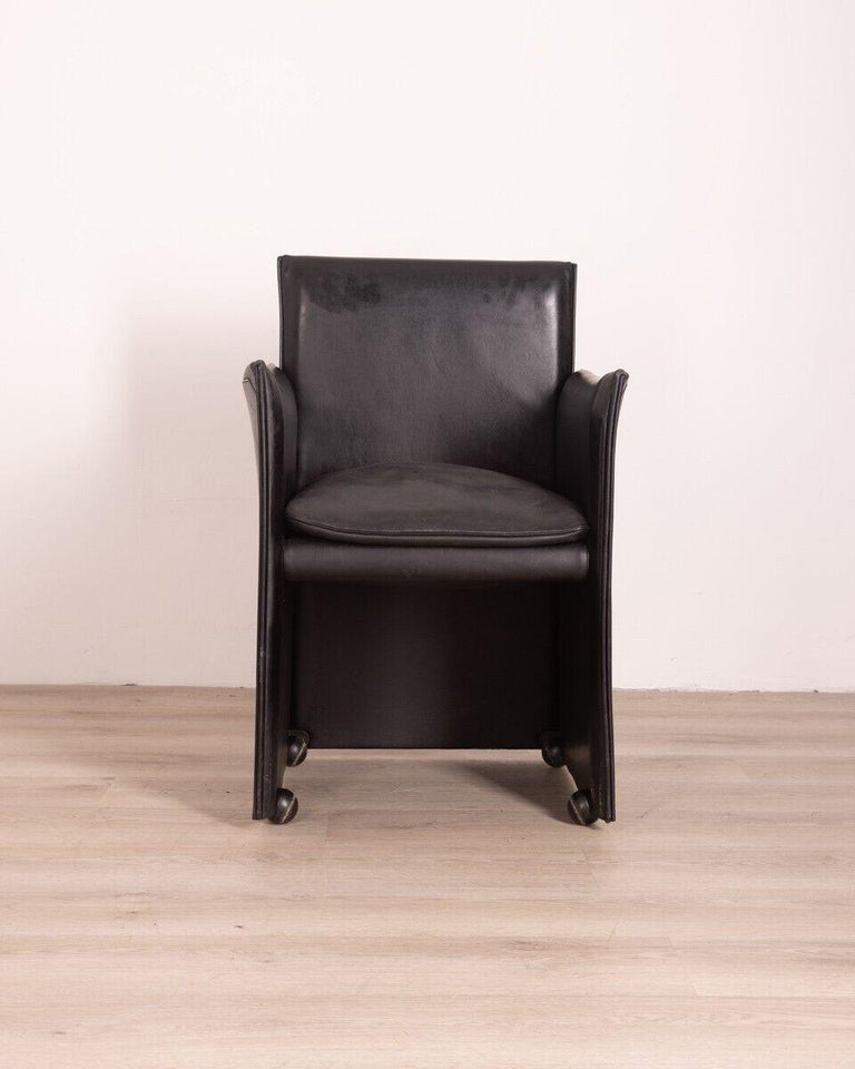 Leather Break 401 Chairs by Mario Bellini for Cassina, Set of 2 For ...