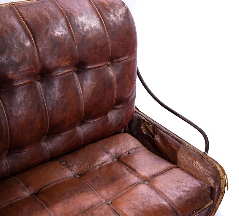 Leather Buggy Bench, 19th Century For Sale at 1stDibs