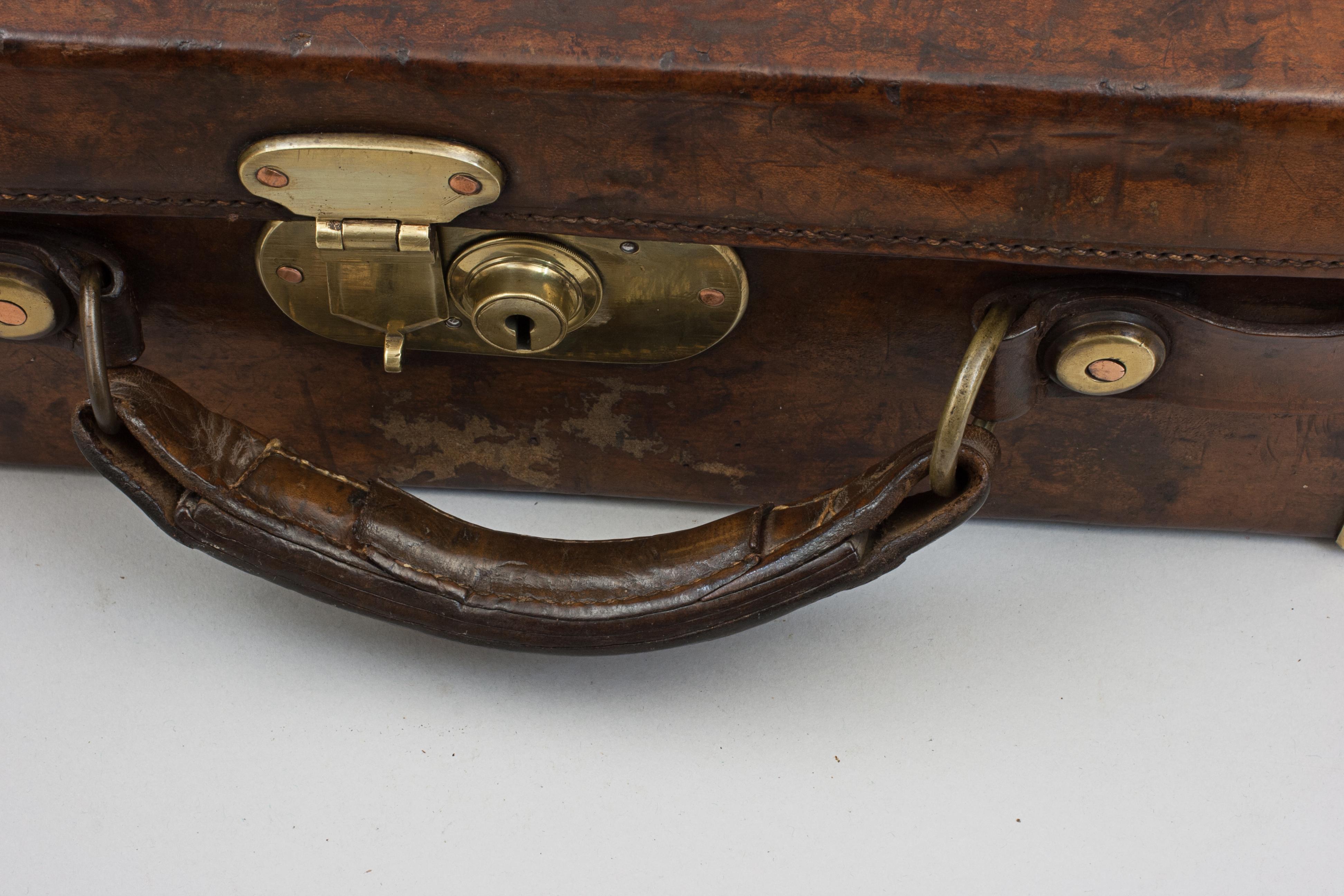 Leather Cartridge Magazine with Brass Corners For Sale at 1stDibs