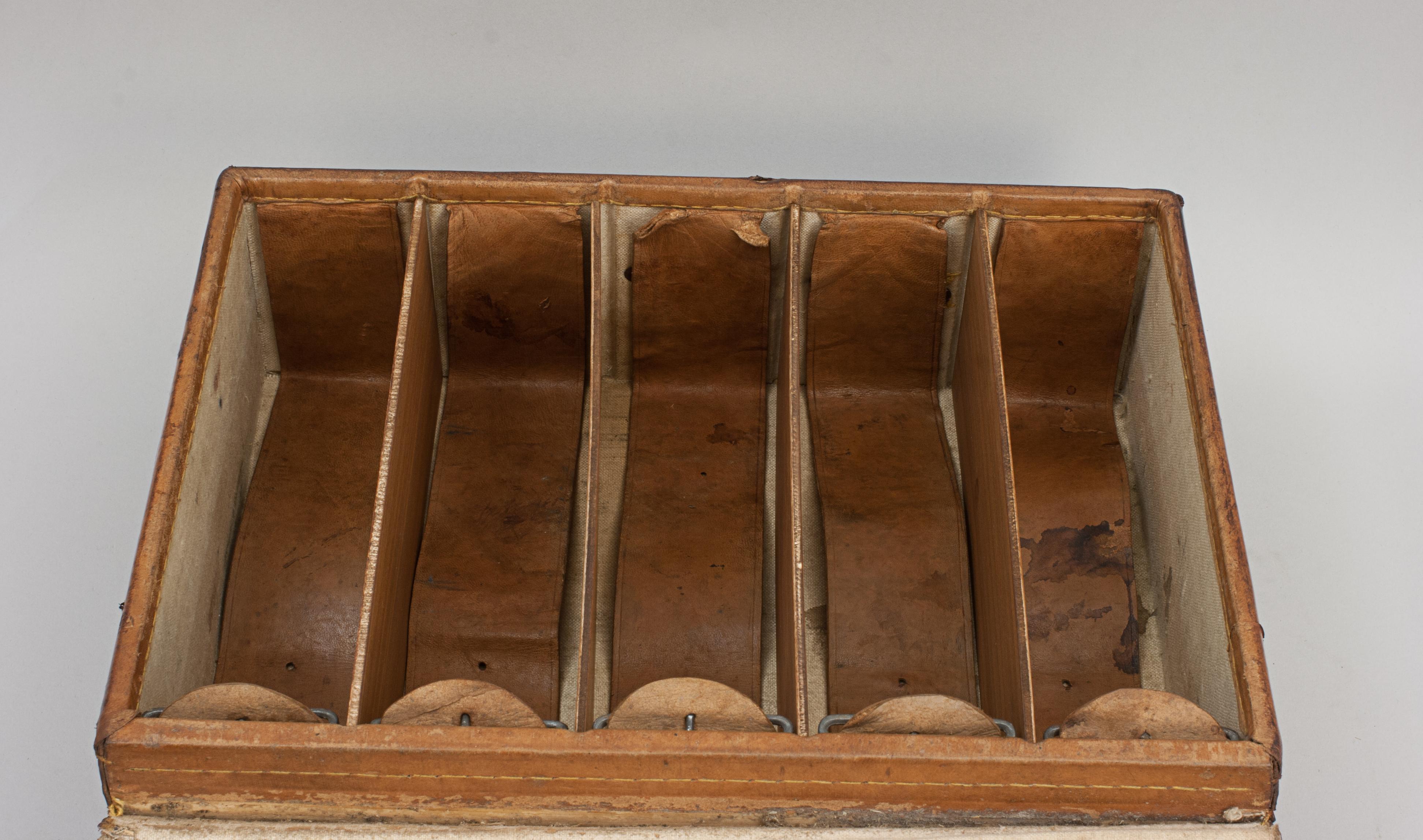 Leather Cartridge Magazine with Brass Corners For Sale at 1stDibs