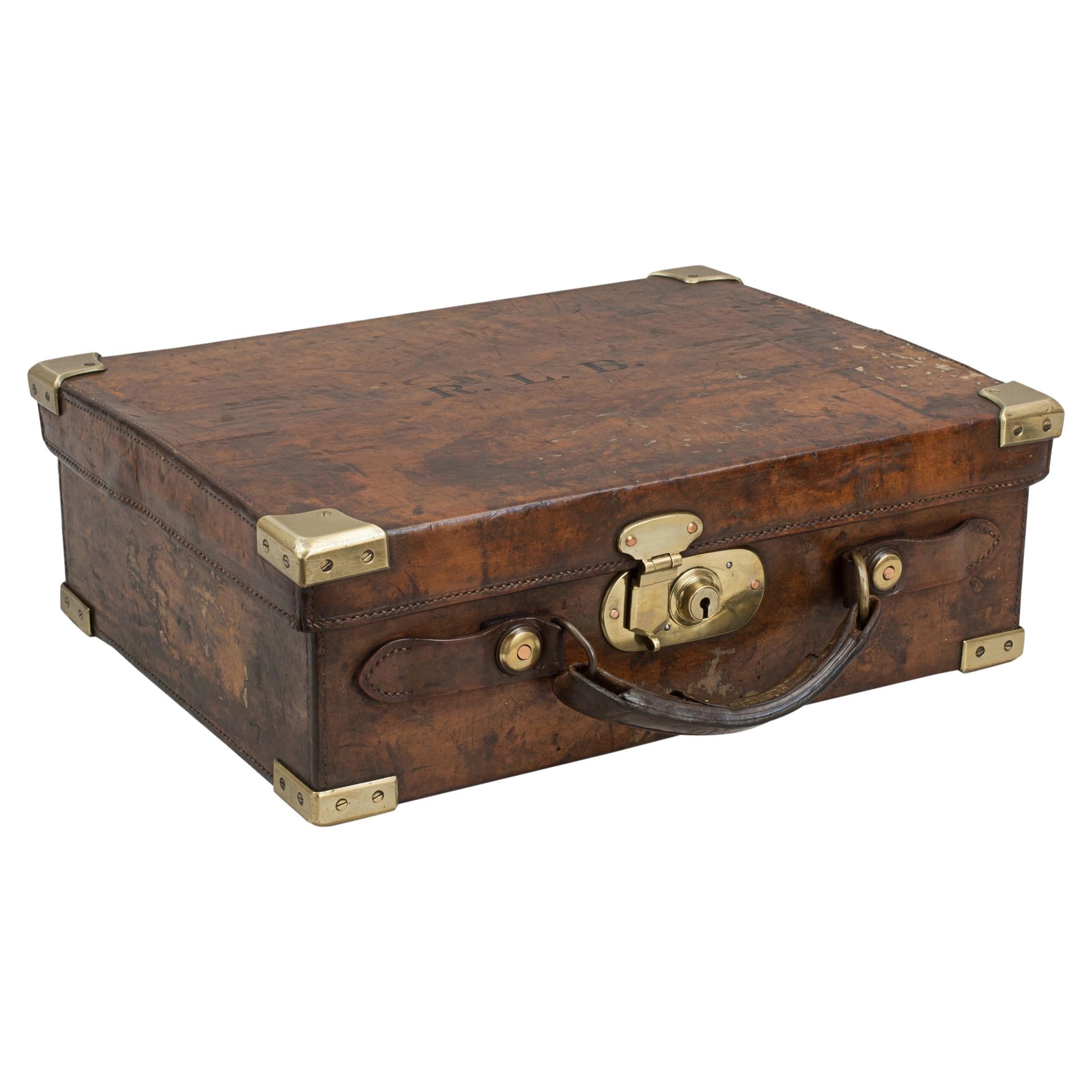 Leather Cartridge Magazine with Brass Corners For Sale at 1stDibs