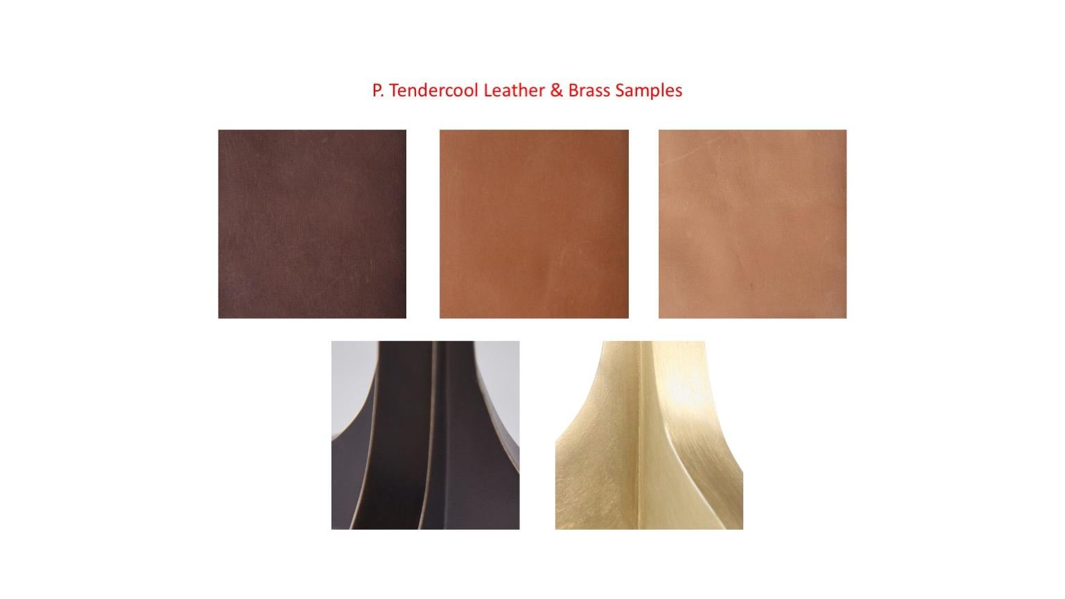 Leather And Brass Samples For Sale at 1stDibs