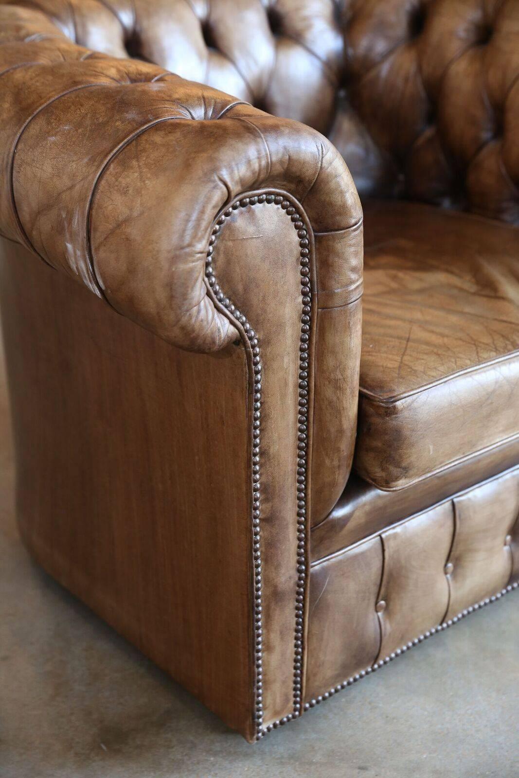 Leather Chesterfield Chair at 1stDibs | chesterfield chair leather ...