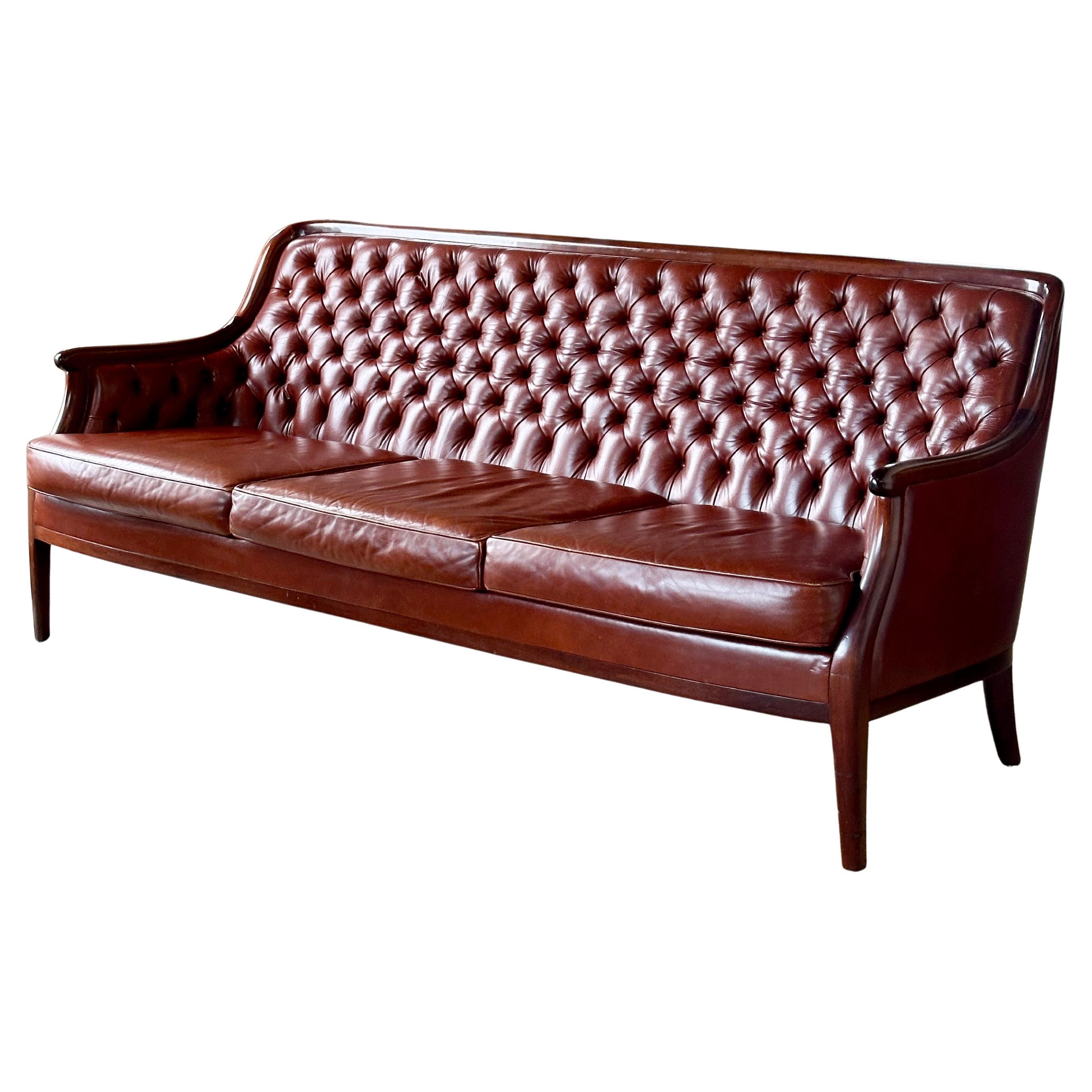 Victorian Mahogany Chesterfield For Sale at 1stDibs