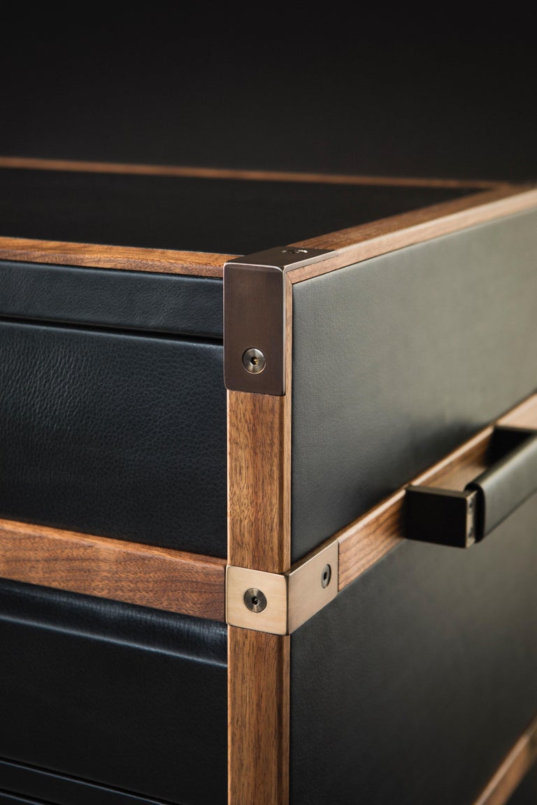 Leather Clad Collingwood Dresser - handcrafted by Richard Wrightman ...