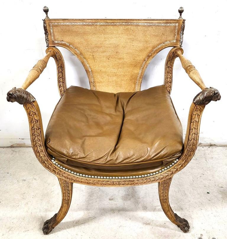 Leather "Cleopatra" Armchairs by Fergusson Copeland For Sale at 1stDibs
