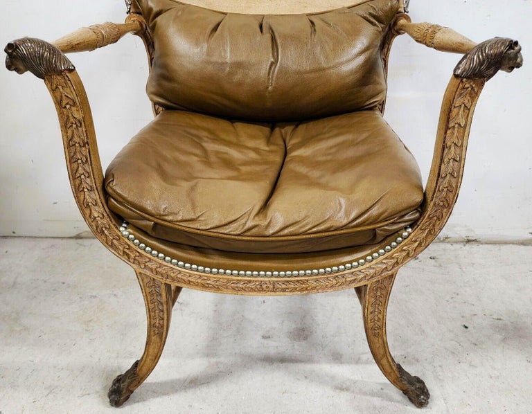 Leather "Cleopatra" Armchairs by Fergusson Copeland For Sale at 1stDibs