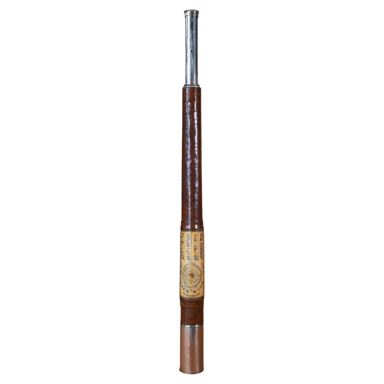 Leather Covered 'Flag' Telescope, circa 1890 For Sale at 1stDibs