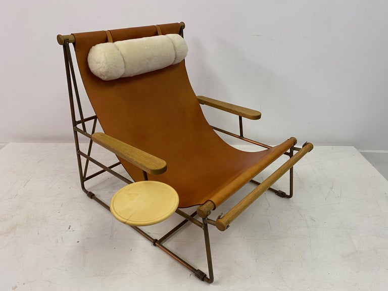 Leather Deck Lounge Chair by Tyler Hays for BDDW at 1stDibs