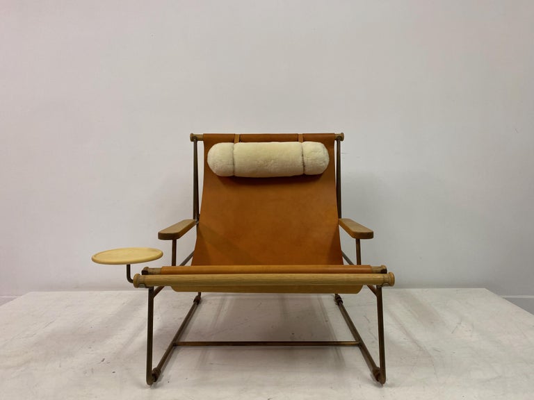 Leather Deck Lounge Chair by Tyler Hays for BDDW at 1stDibs