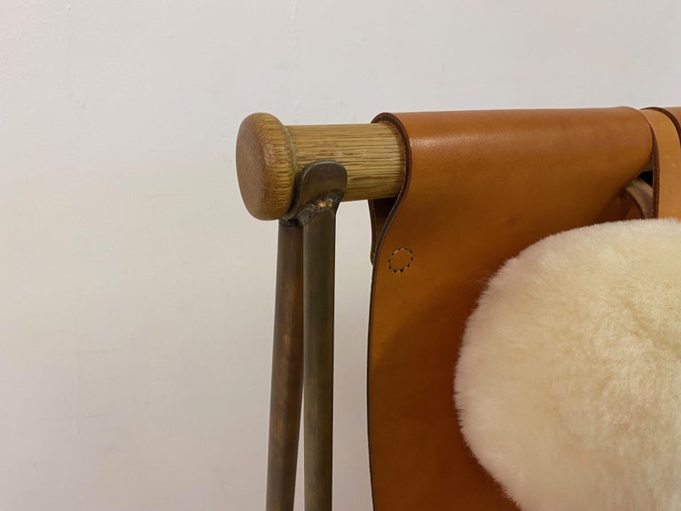 Leather Deck Lounge Chair by Tyler Hays for BDDW at 1stDibs