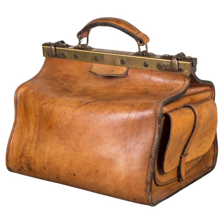 Leather Doctor's Examination House Call Bag c.1930-1940 at 1stDibs