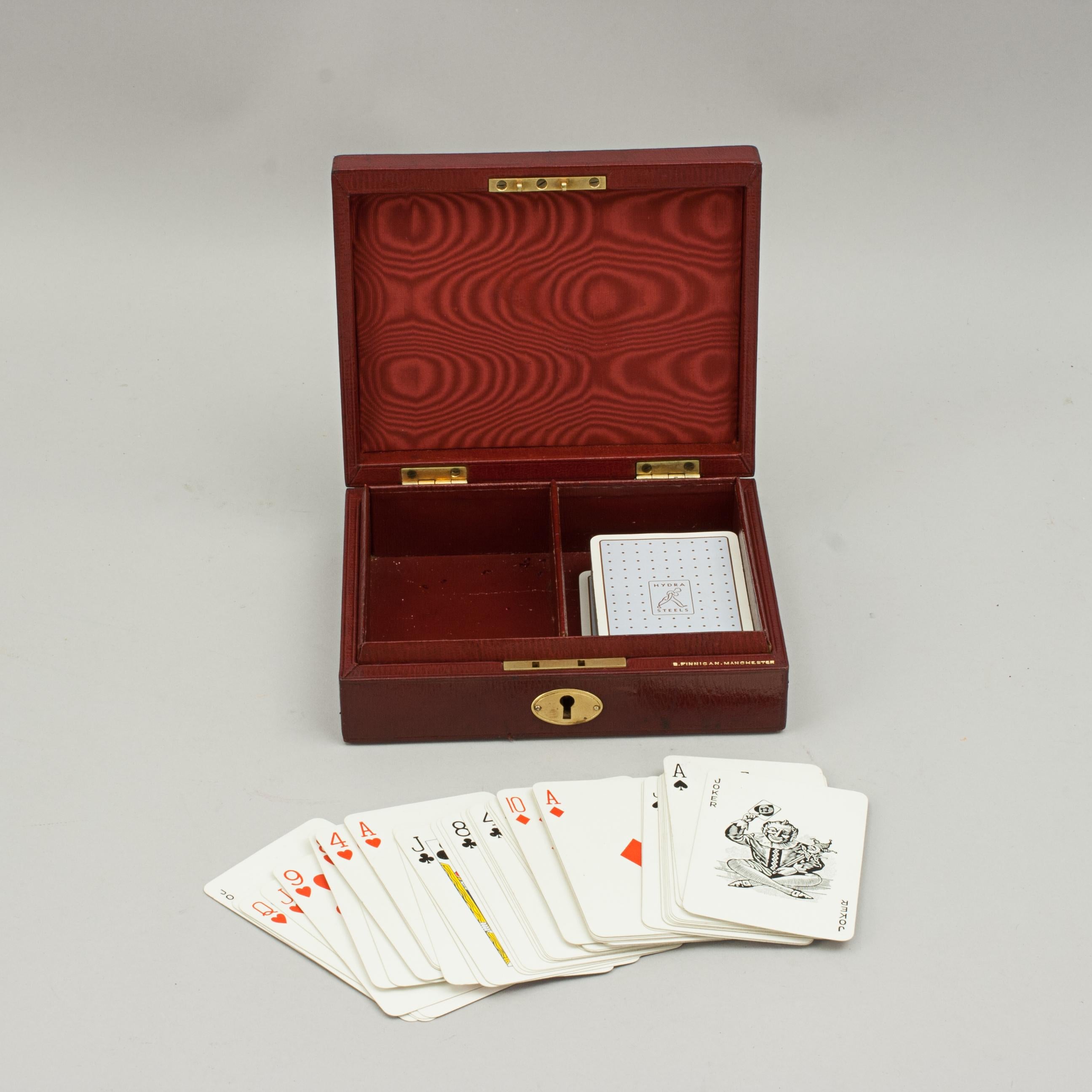 Leather Finnigan Whist Card Game Box For Sale at 1stDibs