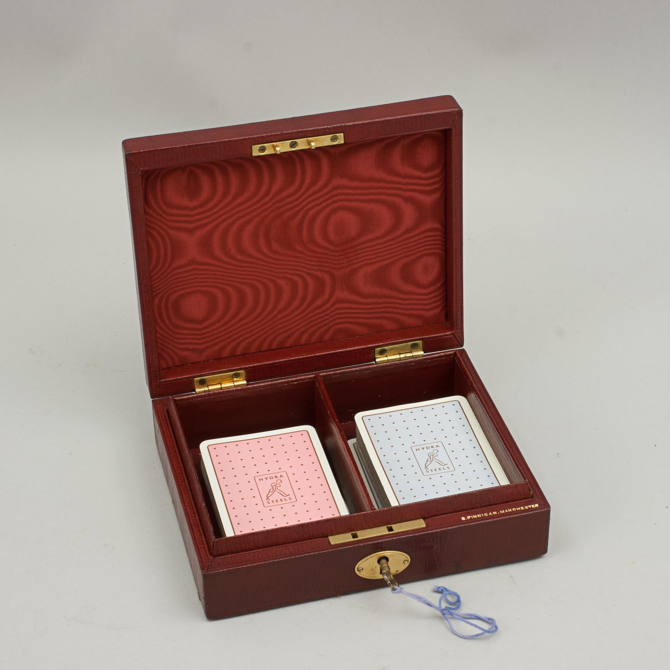 Leather Finnigan Whist Card Game Box For Sale at 1stDibs