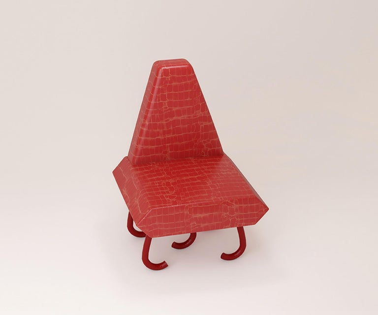 Leather Five Leg Chair by Rejo Studio For Sale at 1stDibs