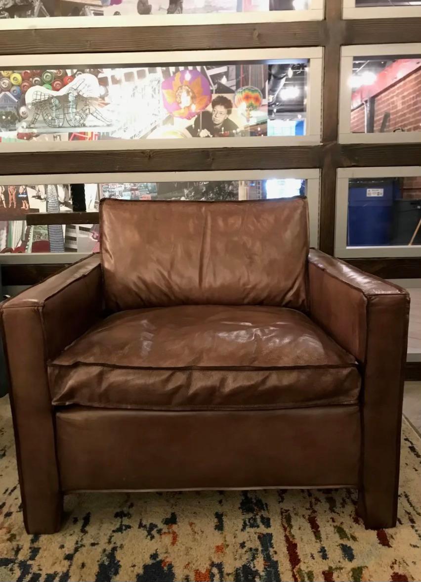Leather Lounge Chair For Sale at 1stDibs