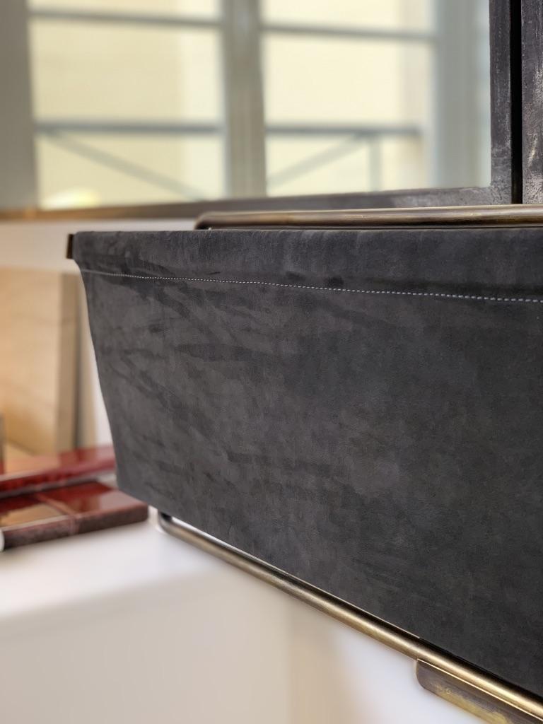 Leather Magazine Rack by Charlotte Besson-Oberlin For Sale at 1stDibs