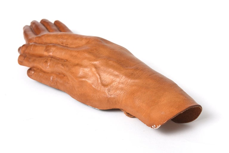 Leather Mother and Child Hands Sculpture by Marcia Lloyd For Sale at ...