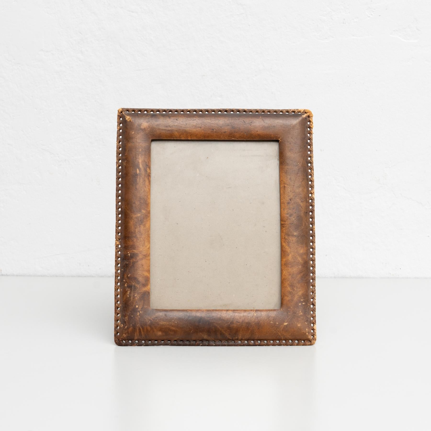 Leather Picture Frame, circa 1950 at 1stDibs | 1950 picture frames