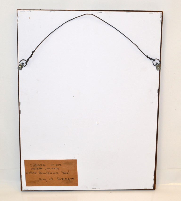 Leather Pyrography Branding Carving Cabeza Maya King of Palenque Art ...