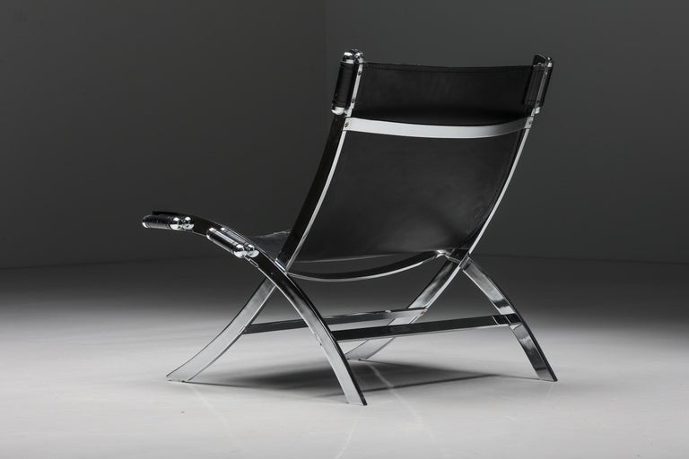 ILVA Design Lounge Chair Model Cuba, Black Leather, Denmark, 2000s For ...