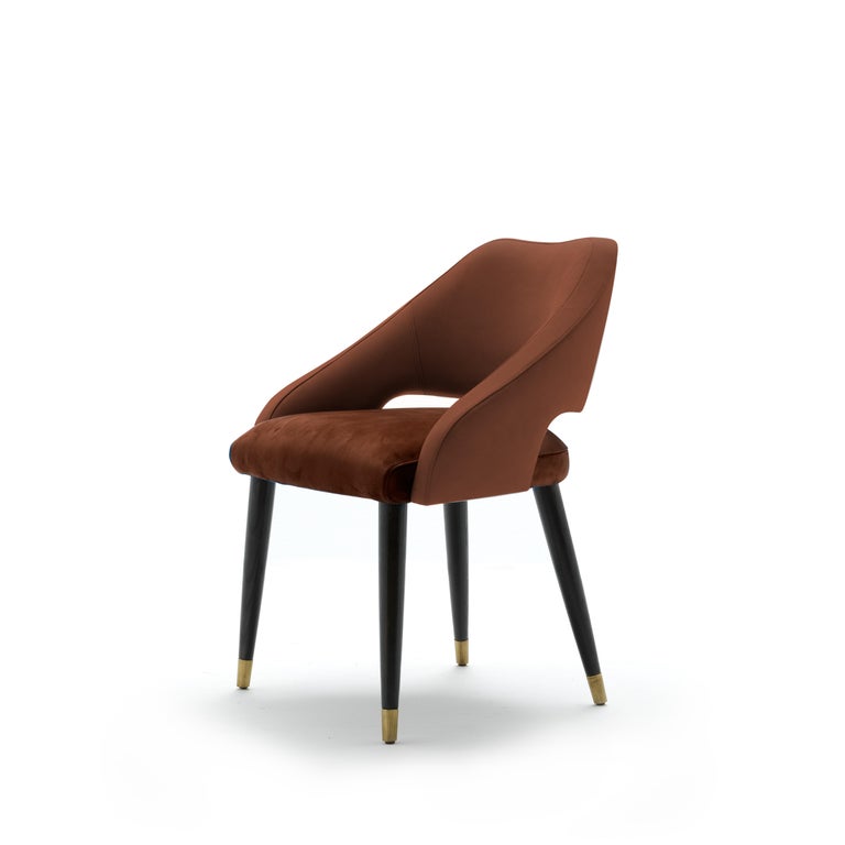 Leather, Solid Wood, nes Dining Chair For Sale at 1stDibs