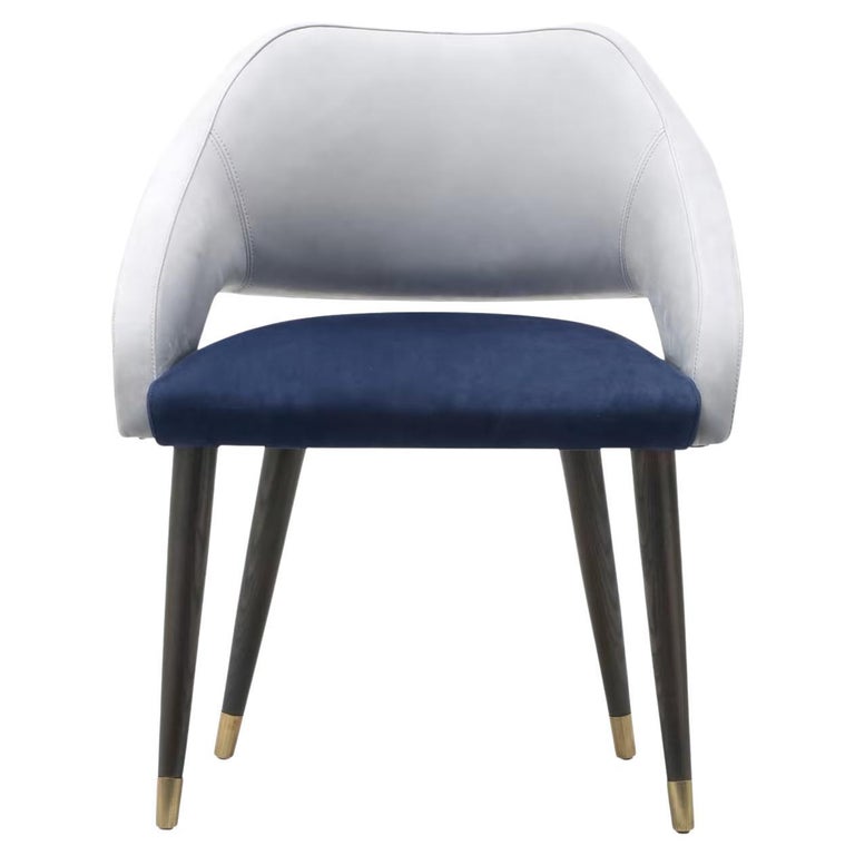 Leather, Solid Wood, nes Dining Chair For Sale at 1stDibs