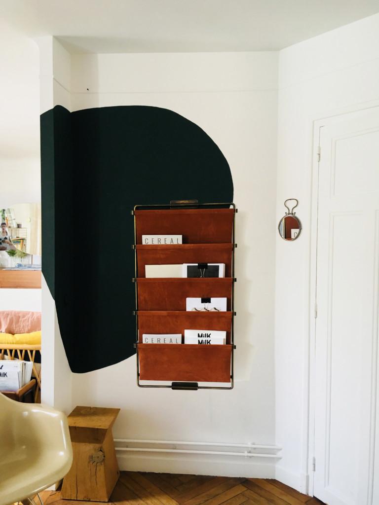 Leather Tall Magazine Rack by Charlotte Besson-Oberlin For Sale at 1stDibs