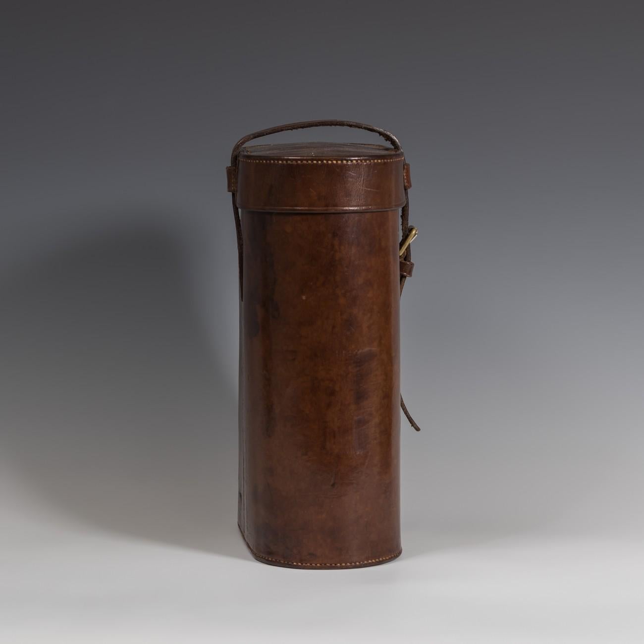 Leather Thermos Case, circa 1920 at 1stDibs | vintage leather case ...