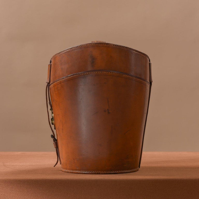 Leather Triple Hat Bucket, circa 1900 For Sale at 1stDibs