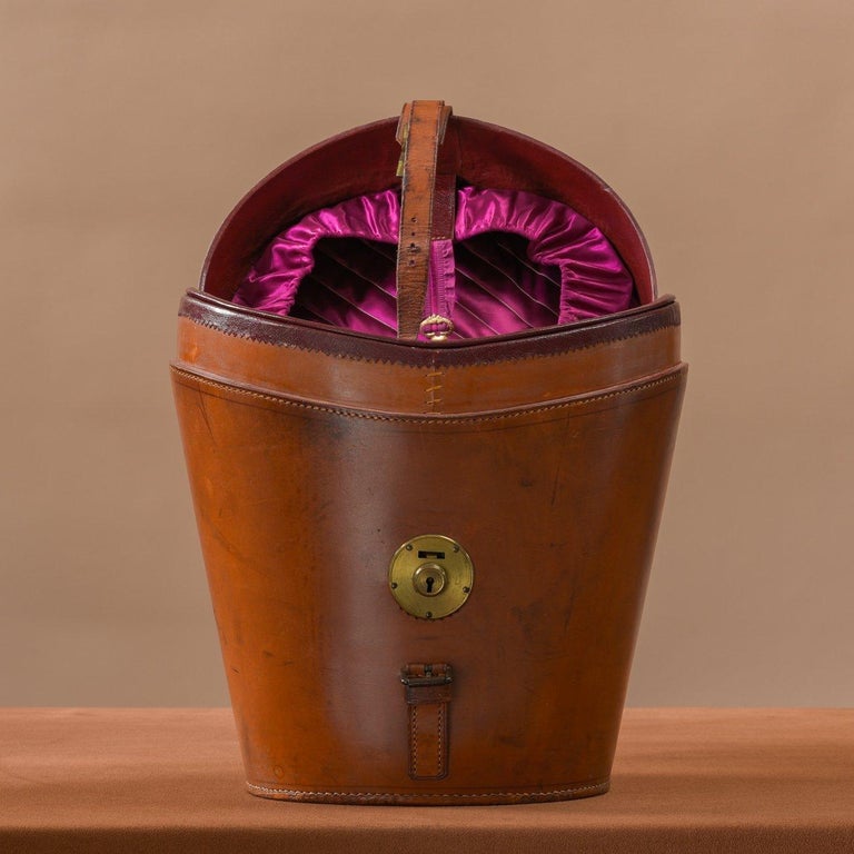 Leather Triple Hat Bucket, circa 1900 For Sale at 1stDibs