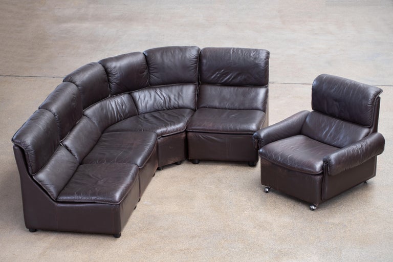 Leather Vintage Modular Sectional Sofa Suite, Germany, 1960 For Sale at ...