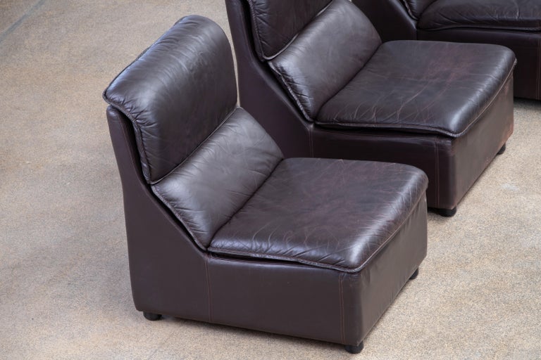 Leather Vintage Modular Sectional Sofa Suite, Germany, 1960 For Sale at ...