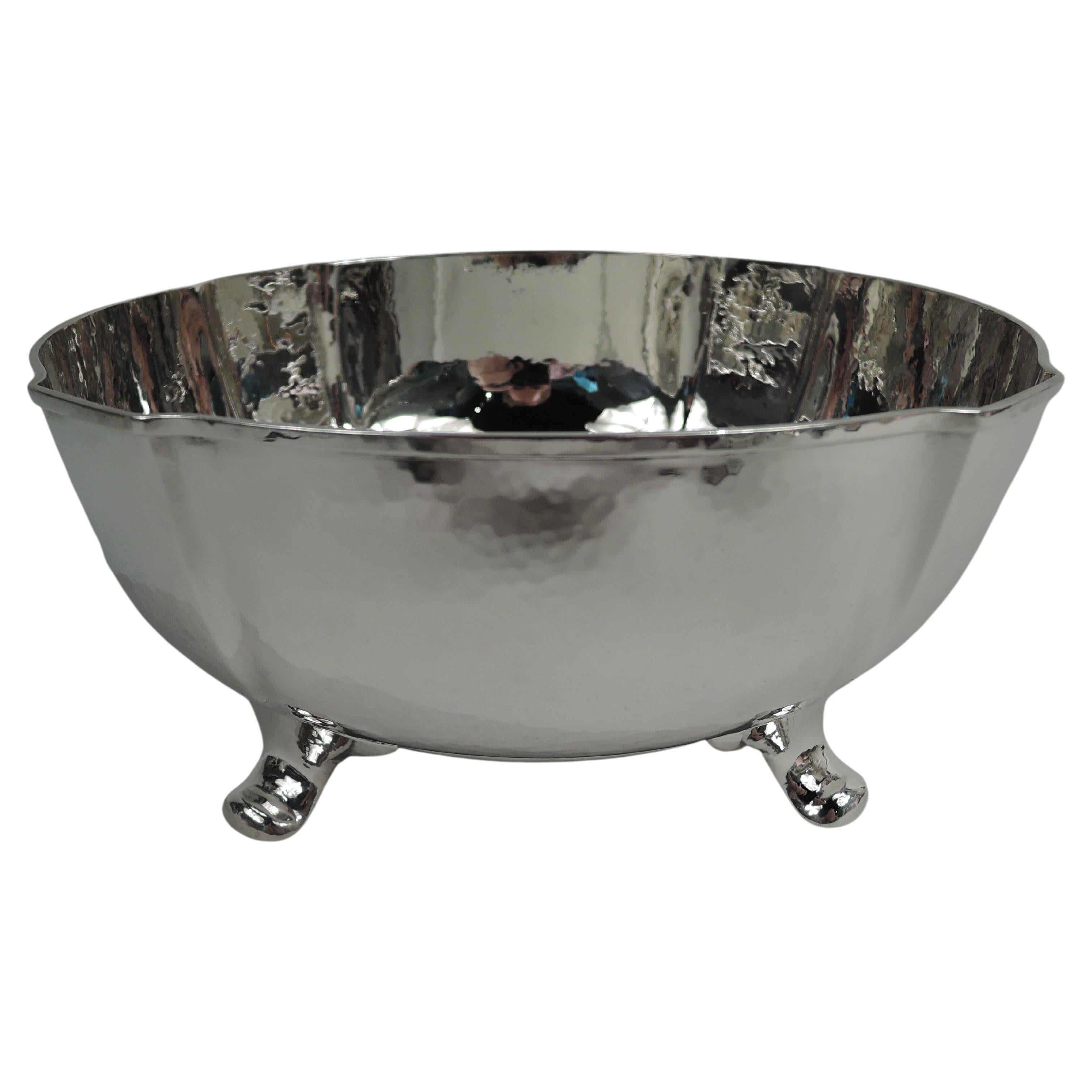Lebolt Chicago Craftsman Hand-Hammered Sterling Silver Bowl For Sale at ...