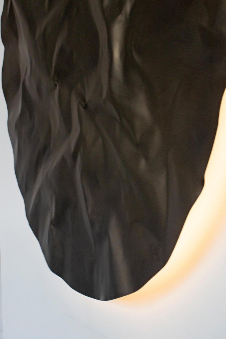 LED Back-lit Luster Medallion in Satin Pyrite, 60 inch, Hand-Formed For ...