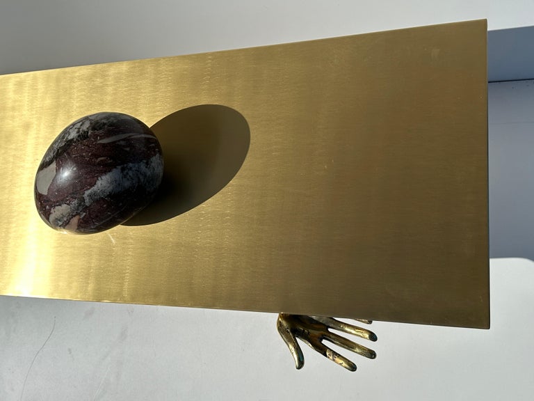 LEDA Brass Coffee Table by Salvador Dali For Sale at 1stDibs