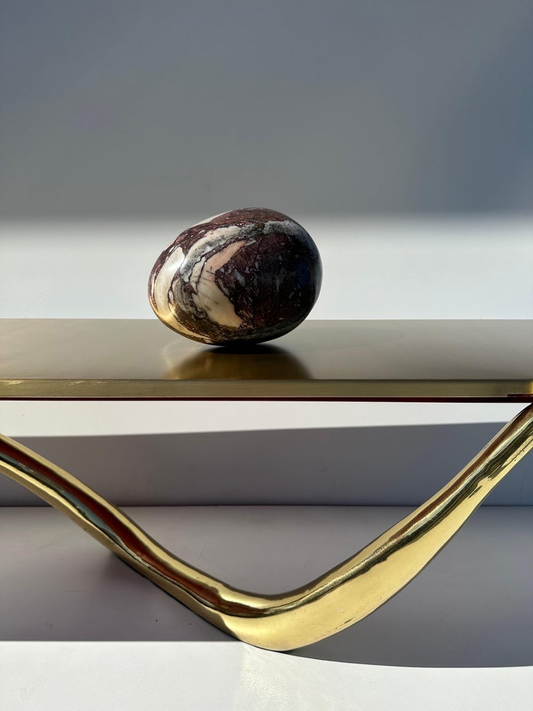 LEDA Brass Coffee Table by Salvador Dali For Sale at 1stDibs