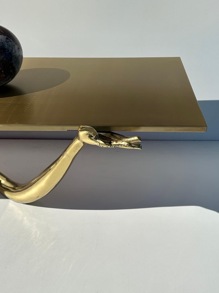 LEDA Brass Coffee Table by Salvador Dali For Sale at 1stDibs