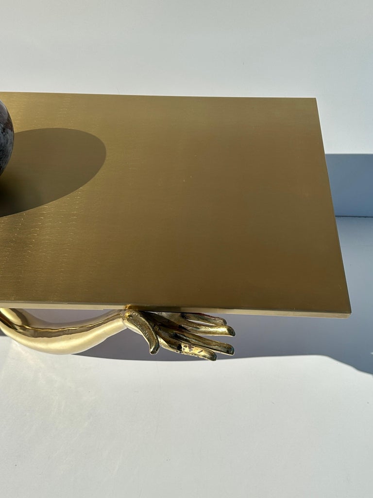 LEDA Brass Coffee Table by Salvador Dali For Sale at 1stDibs